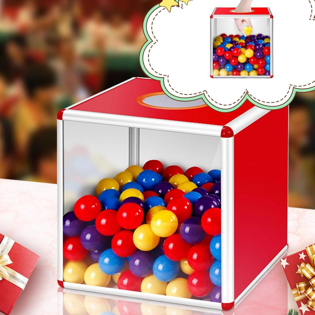 3 Size Acrylic Lucky Draw Box Lottery Prize Drawing Surprise Mystery ...