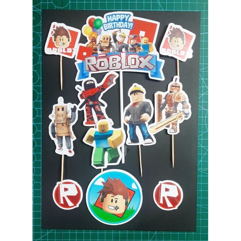 ROBLOX D03 Cake Topper Readymade Happy Birthday Laminated Selangor ...