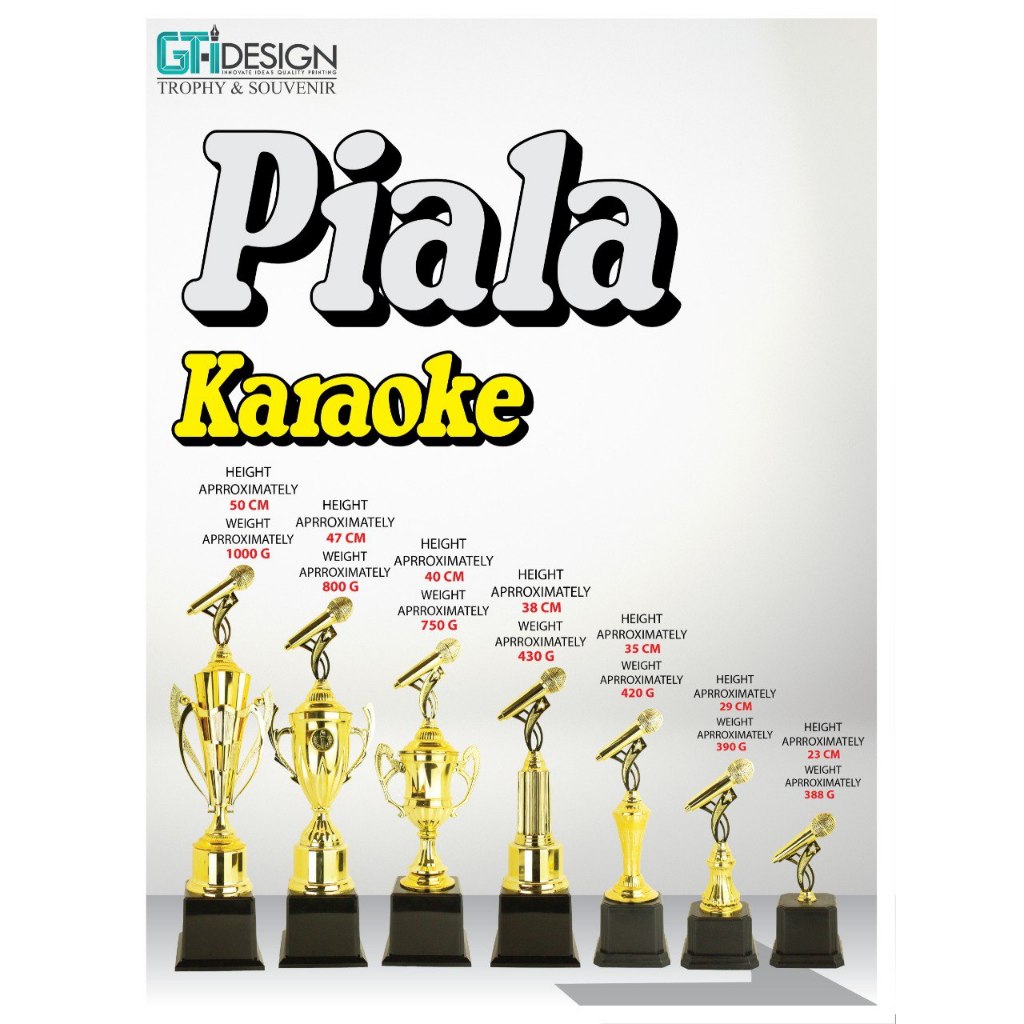 Karaoke TROPHY/KARAOKE TROPHY/KARAOKE Cup/SINGING (Heavy Tread & PRINT ...
