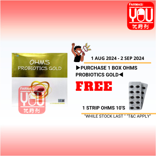[YOUPHARMACY] OHMS PROBIOTICS GOLD (6x10's) | Shopee Singapore
