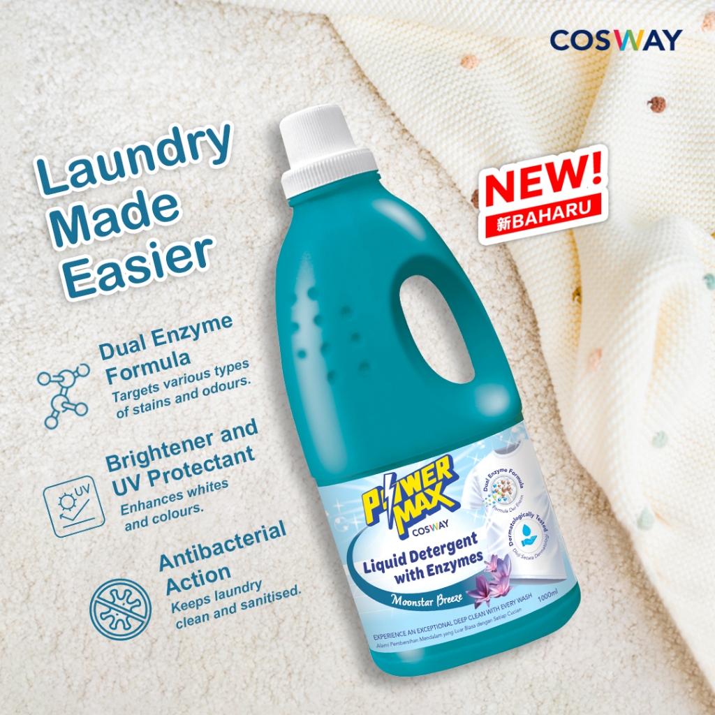 Cosway PowerMax Liquid Detergent with Enzymes (08177) | Shopee Singapore