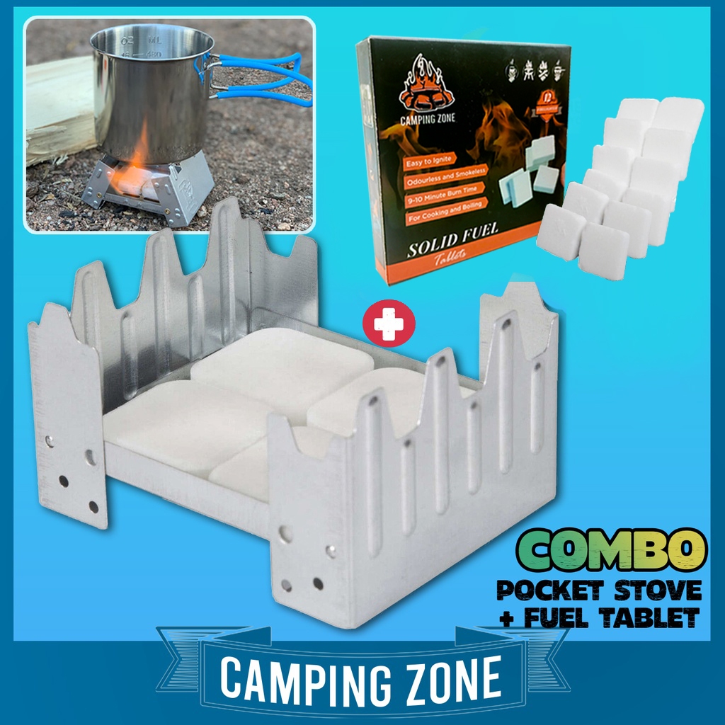 Hexamine Alcohol Pocket Stove Foldable Portable Mini Camping Stove ...