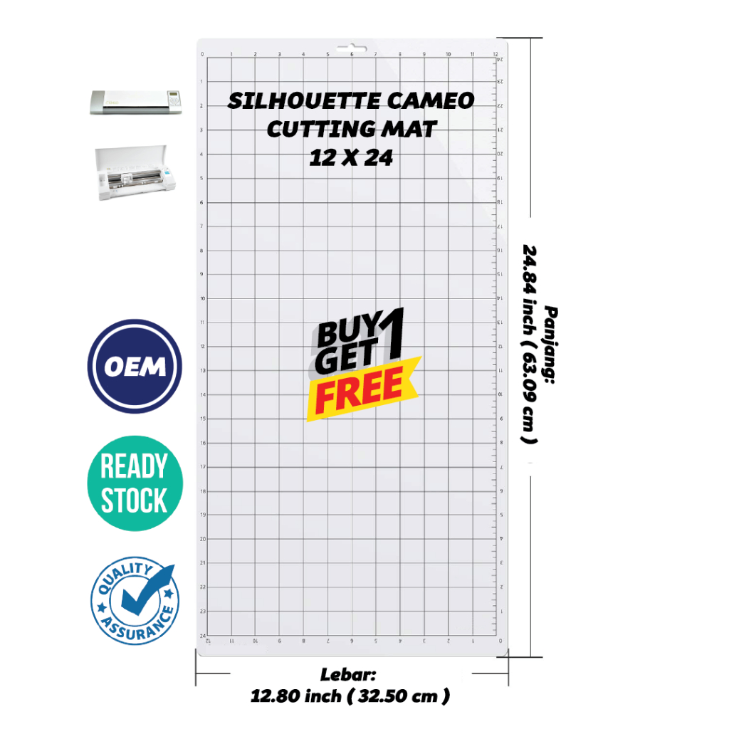 Cameo Cutting Mat 12 x 24 Inch Silhouette Cameo Plotter V1 & V2 & V3 ...