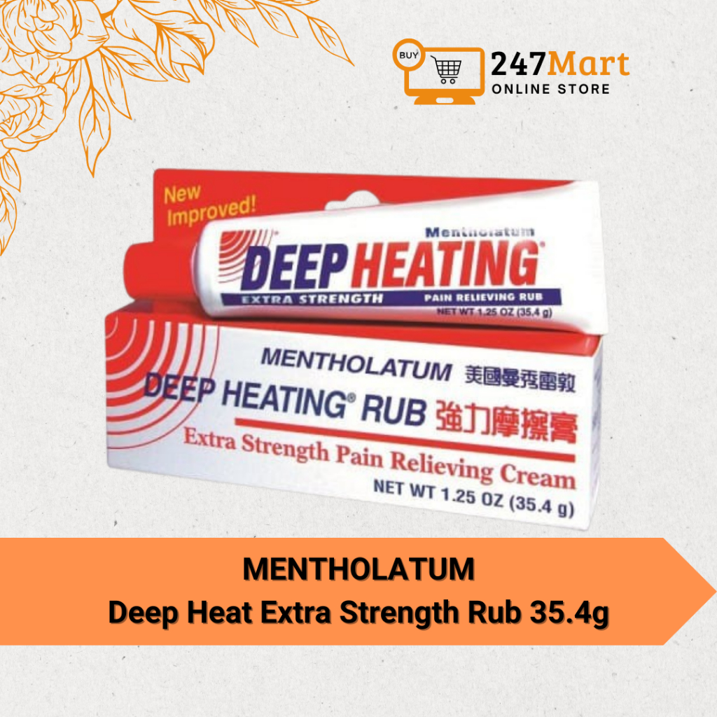 MENTHOLATUM Deep Heat Extra Strength Rub 35.4g (Expired 08/2025 ...