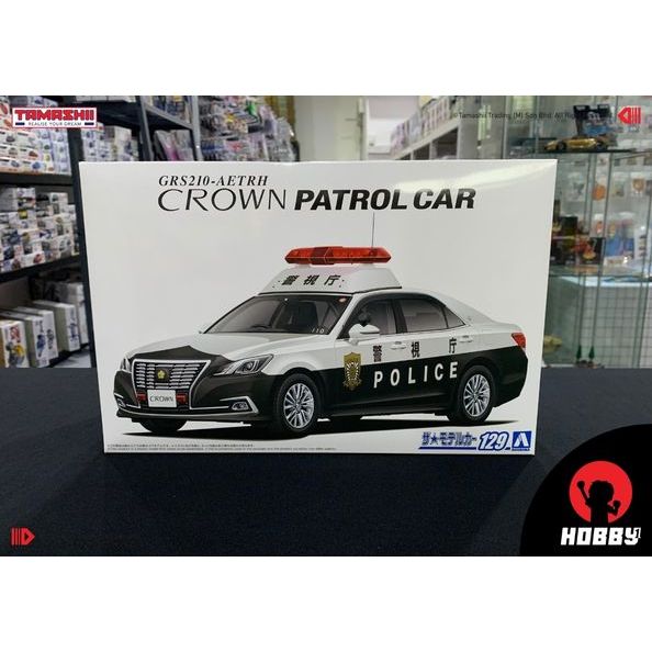 Aoshima Toyota GRS210 Crown Police Car Motor Patrol Unit Vehicle `16 ...