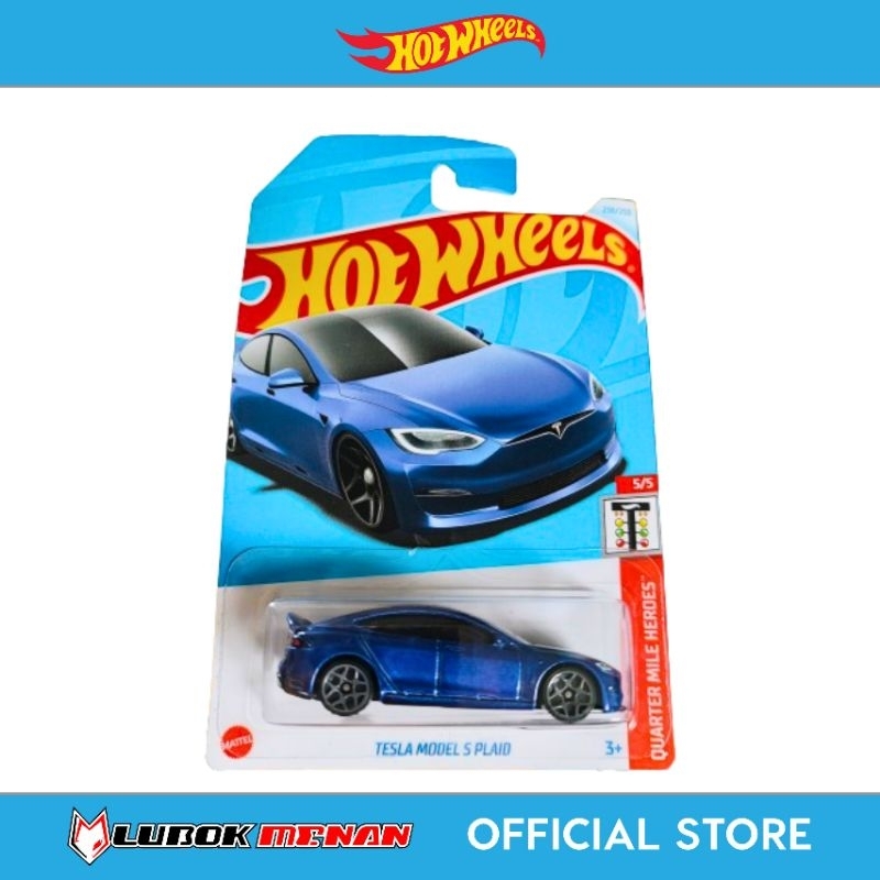 Hot Wheels Tesla Model S Plaid (Metalflake Dark Blue) | Shopee Singapore