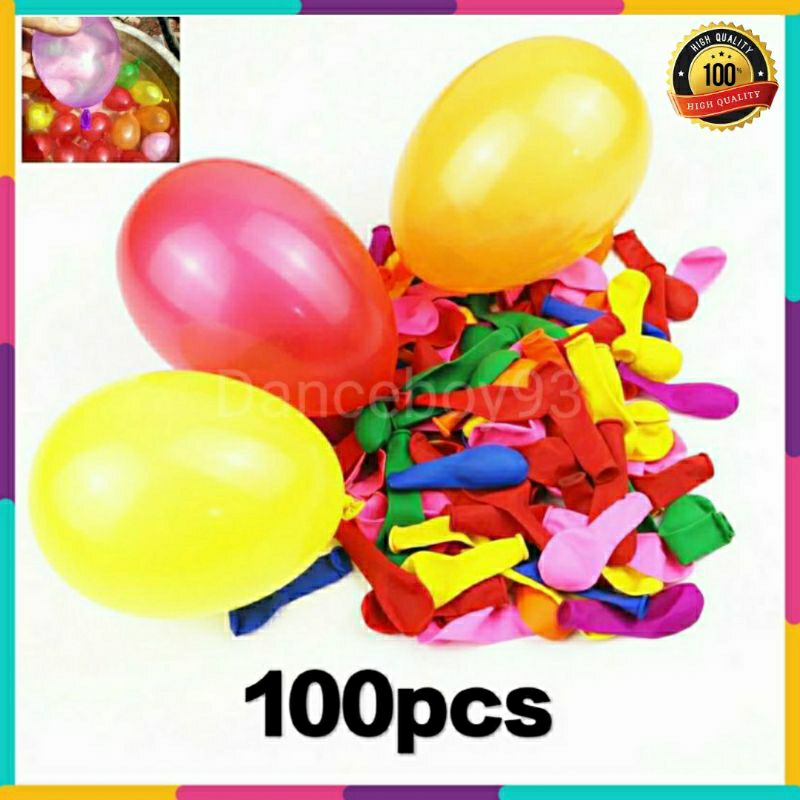 (100pcs)Small mini balloon water polo round multicolor water balloon ...