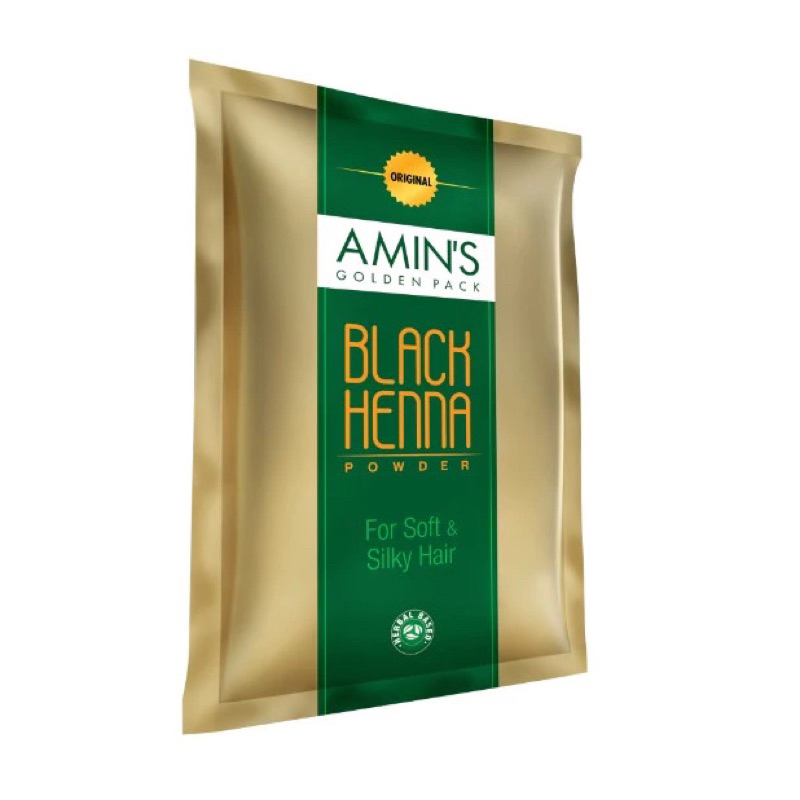 Natural Amin’s Golden Pack Black Henna Powder 250g/Burgundy henna 50gm ...