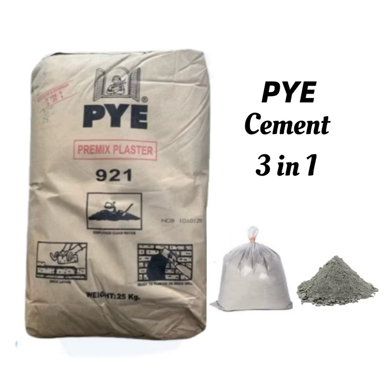 PYE 3 IN1 Simen+Pasir+Plaster Campur / Mixed Cement- 1 kg or 2 kg ...
