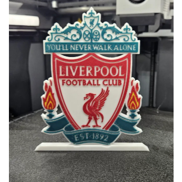 Liverpool FC Logo Table Stand Ver 2 (Size 131mm x 110mm) | Shopee Singapore