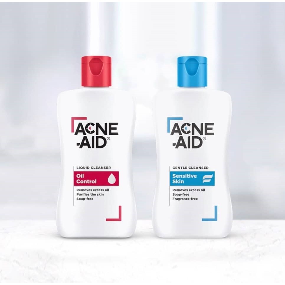 ACNE-AID CLEANSER 100ML ( OIL CONTROL / SENSITIVE SKIN ) ( ACNE AID ...