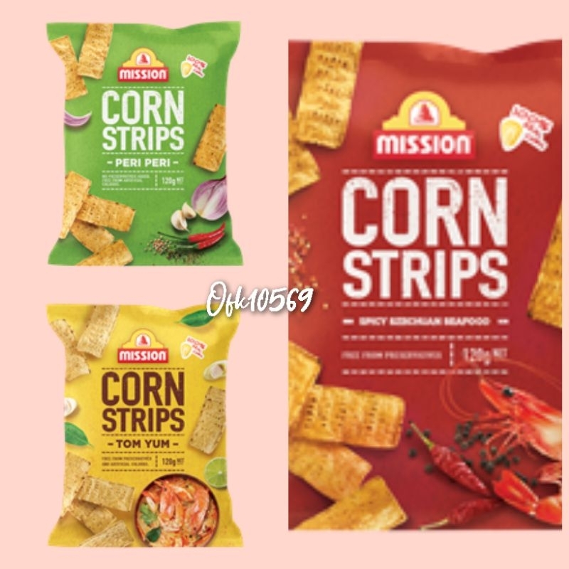MISSION Corn Strips 玉米脆条 120GM | Shopee Singapore