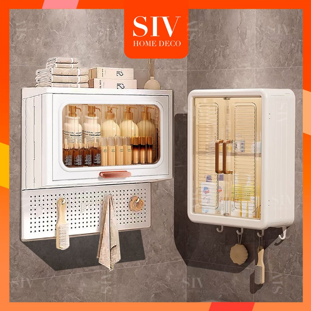 SIV Wall Mounted Storage Bathroom&Kitchen Cabinet with Doors for ...
