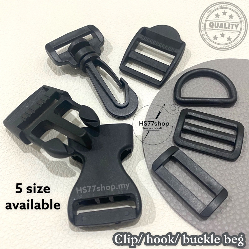 [ Plastic bag buckle ] 6 types/ 5 size/ Clip beg, cord hook, ladder ...