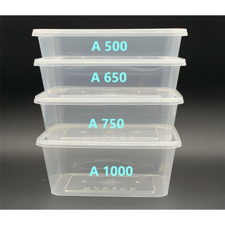 A650/A750/ A1000 BLACK/CLEAR DISPOSABLE PLASTIC FOOD CONTAINER ...