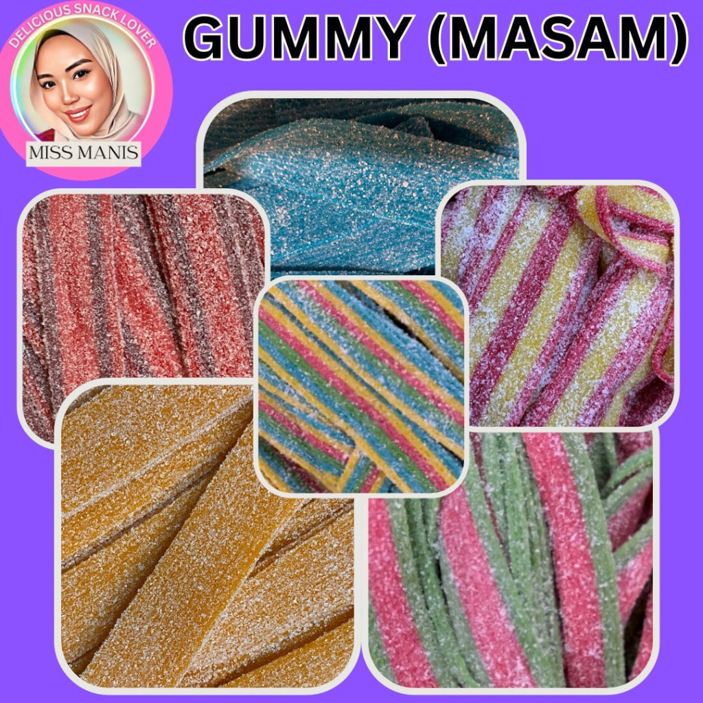 Sour Gummy Candy Masam - Miss Manis | Shopee Singapore