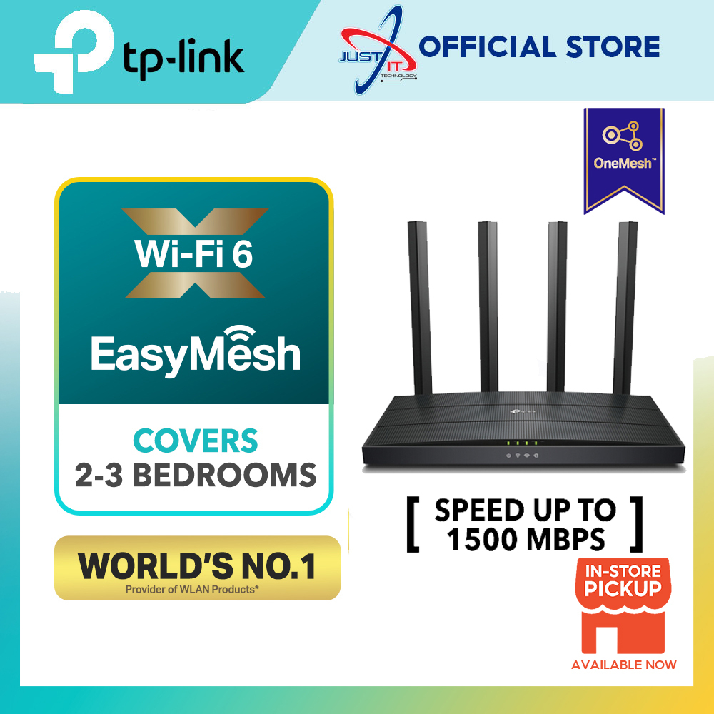 TP-LINK ARCHER AX12 AX1500 DUAL-BAND WI-FI 6 ROUTER ( For UniFi/Maxis ...