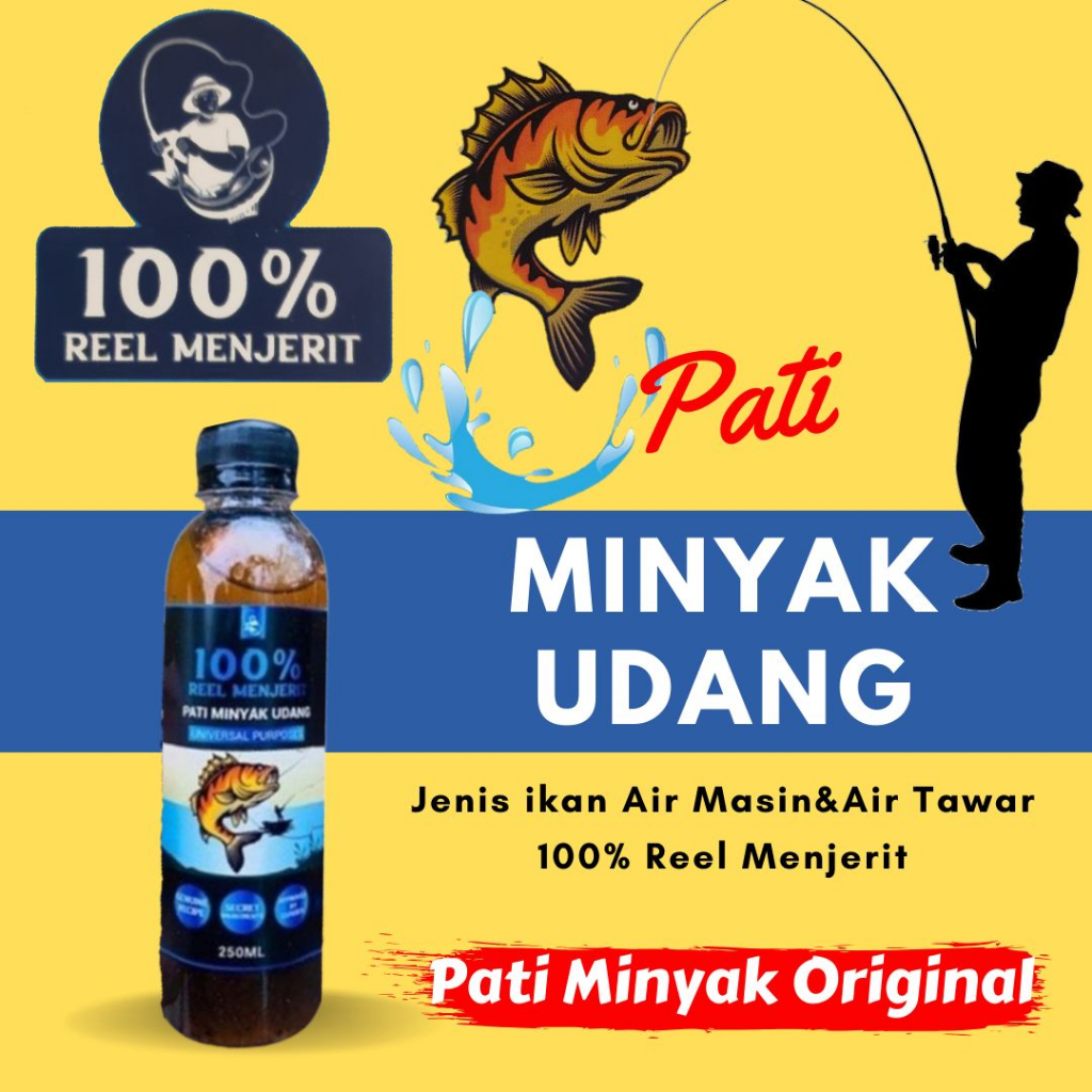 Pati Minyak Udang Strawbery Honey Oil 100% Rell Menjerit ( 250ML ...