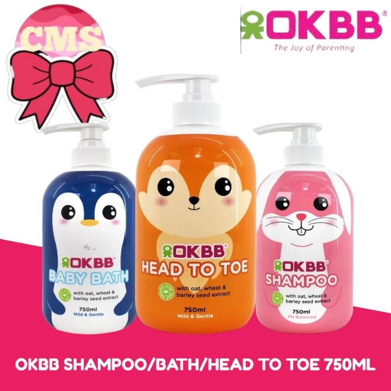 OKBB SHAMPOO/BATH/HEAD TO TOE 750ML | Shopee Singapore