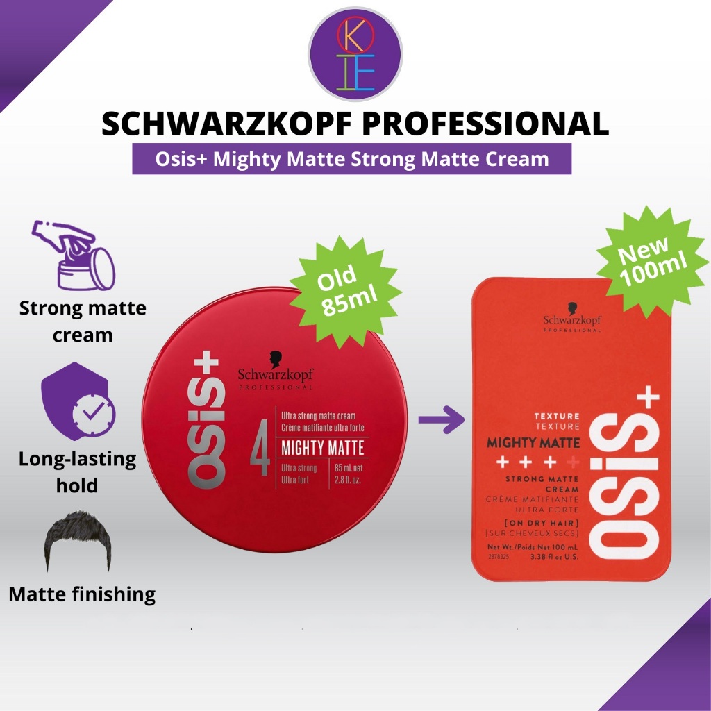 Schwarzkopf Osis+ Mighty Matte Strong Matte Cream - 100ml (New ...