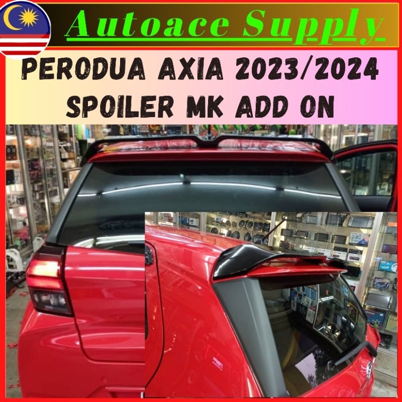 PERODUA Axia 2023-2024 Spoiler Mk Add on New Design New Model | Shopee ...