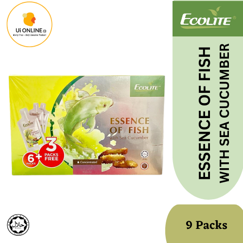 ECOLITE ESSENCE OF FISH WITH SEA CUCUMBER 45ML X9 (exp: 6/24) | Shopee ...