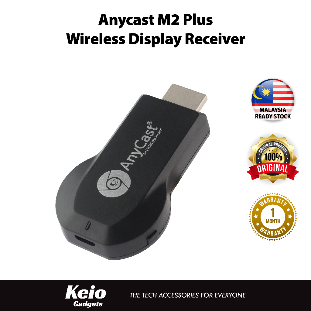 Anycast M2 Plus Wireless Display HDMI Dongle Receiver Adapter ...