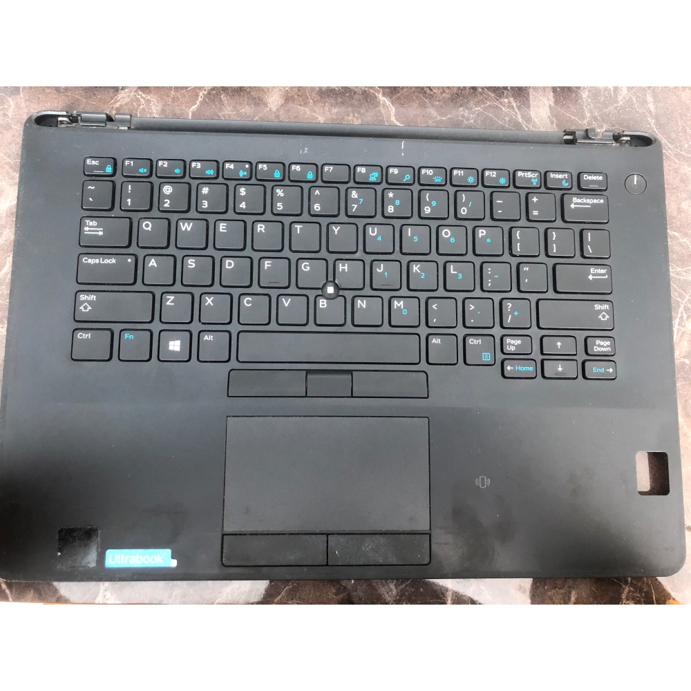 DELL LATITUDE E7470 KEYBOARD PALMREST ASSEMBLY 0TWX2H TWX2H (FULL SET ...