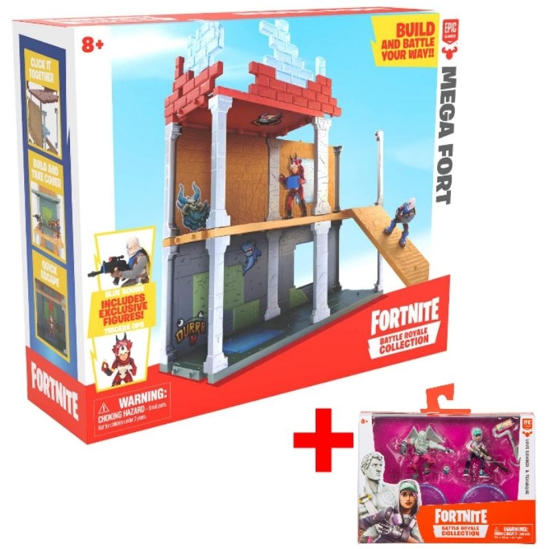 Fortnite Battle Royale Collection Mega Fort (with Exclusive Tricera Ops ...