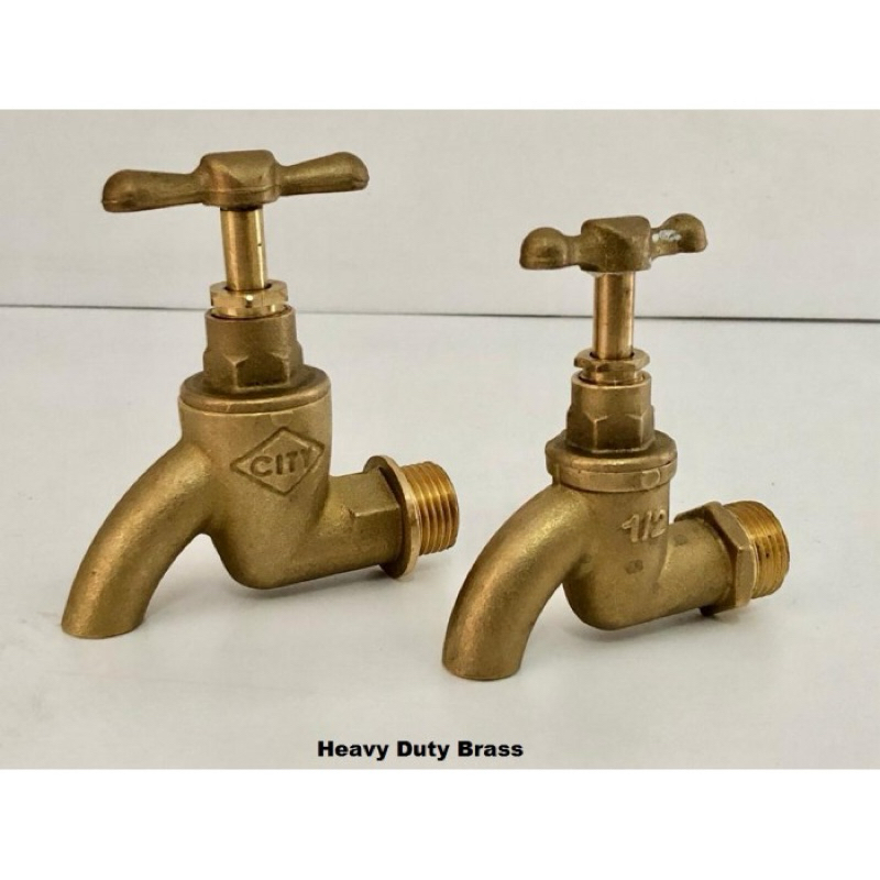 CITY BRASS BIB TAP HEAVY DUTY/LIGHT DUTY | Shopee Singapore