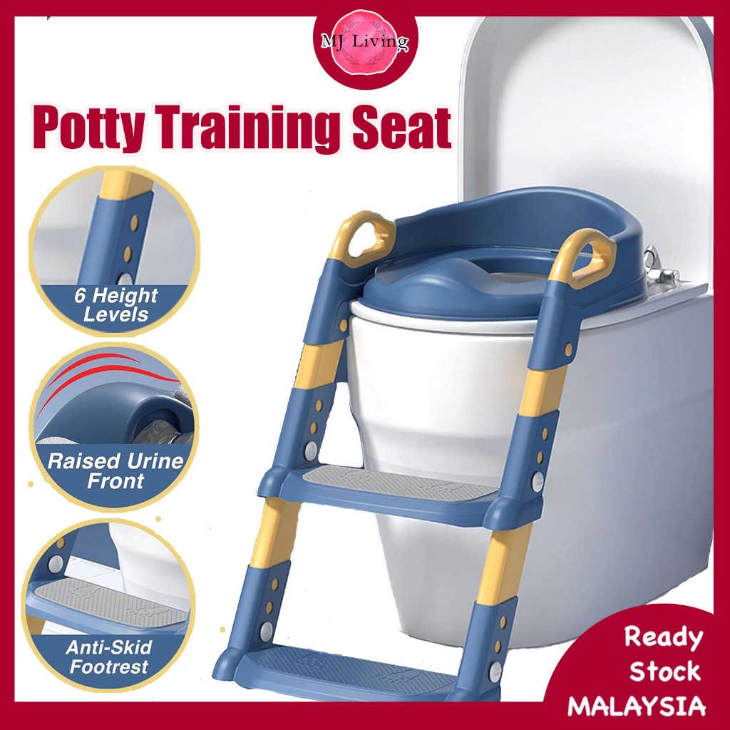 Potty Training Ladder Seat Adjustable Folding Anti-Slip Toilet Trainer ...