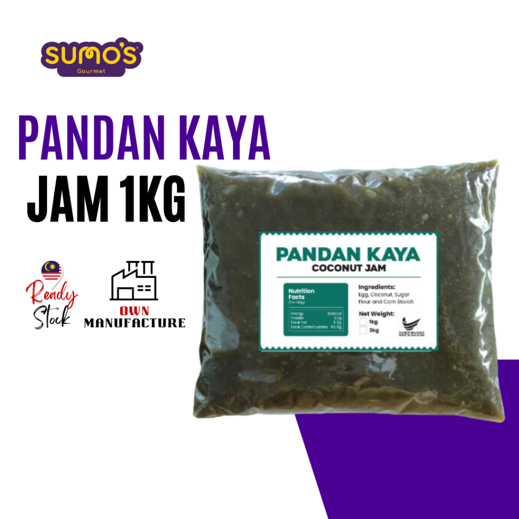 Sumo's Traditional Pandan Coconut Jam (Pandan Kaya) 1kg | Shopee Singapore