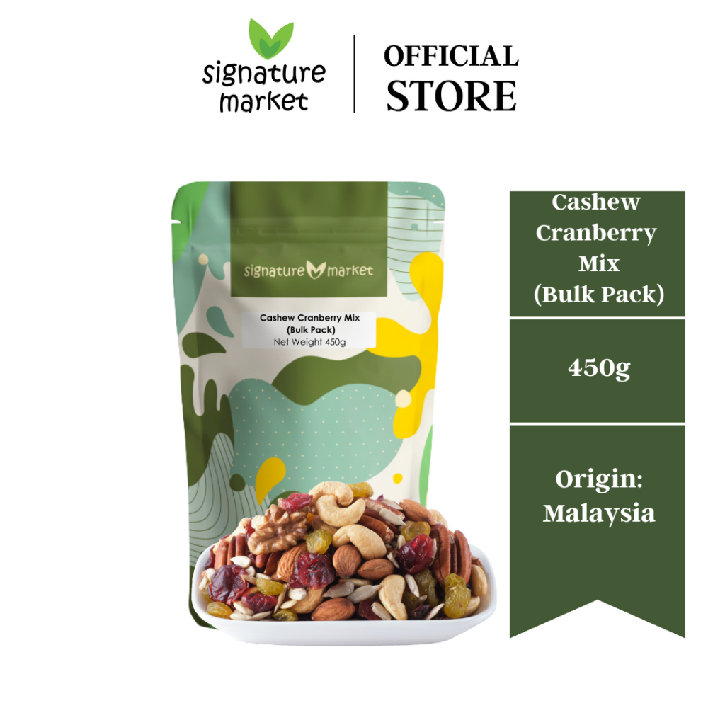 Signature Market Cashew Cranberry Mix (Bulk Pack)(450g) | Shopee Singapore