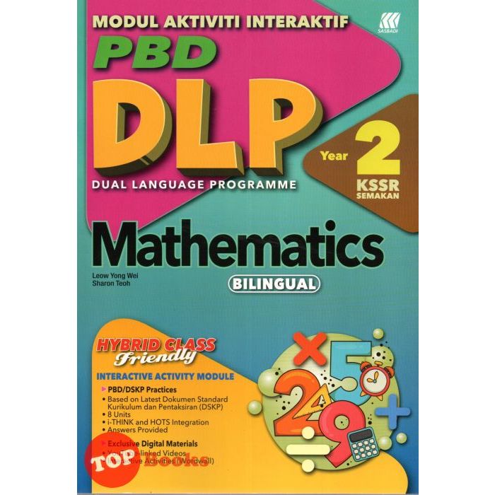 [TOPBOOKS Sasbadi] PBD DLP Mathematics Year 2nd Interactive Activity ...