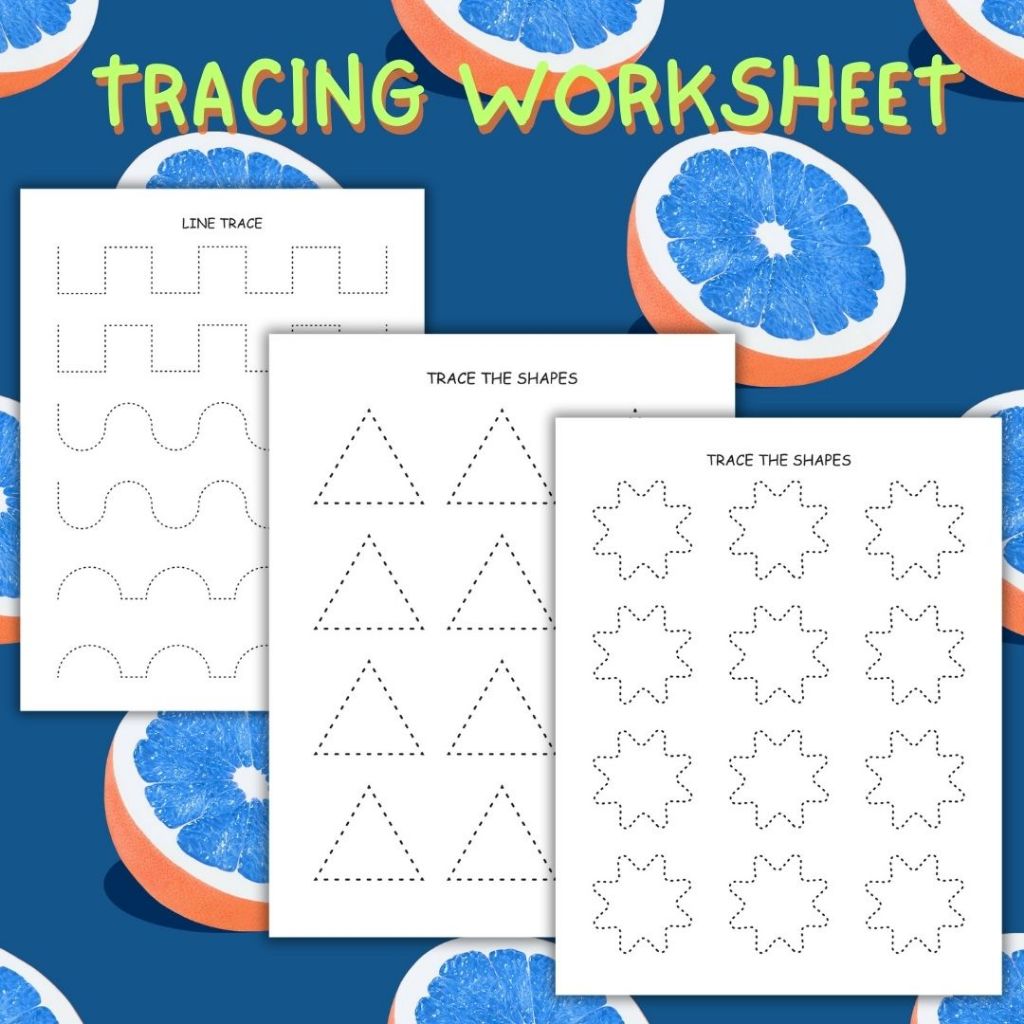 Activity Book - A4 SIZE 50 pages TRACING WORKSHEET PRE WRITING Tracing ...
