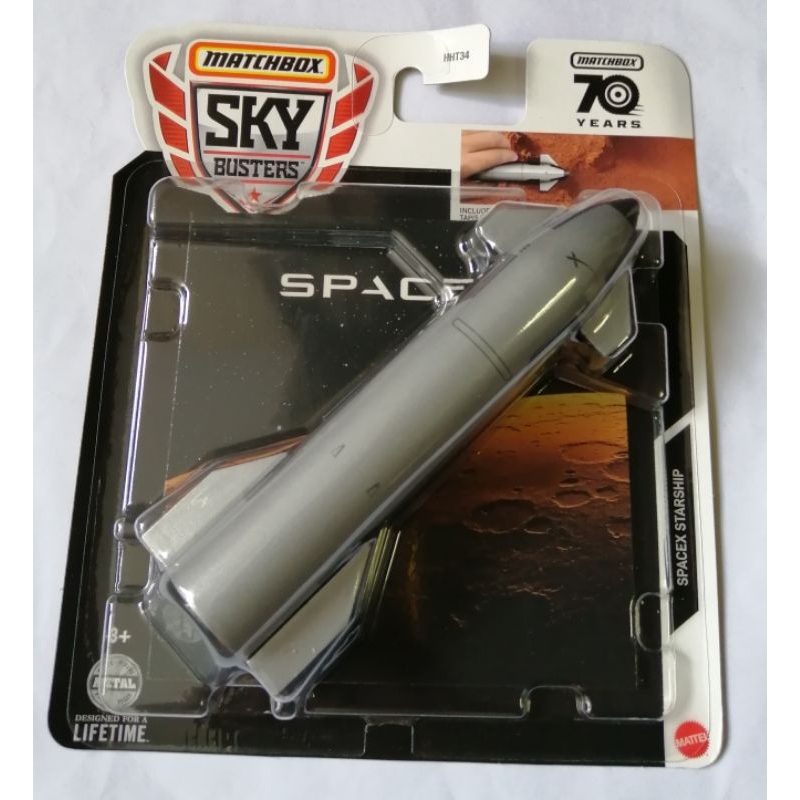Matchbox 70Years Sky Busters Spacex Starship 2023 Edition | Shopee ...