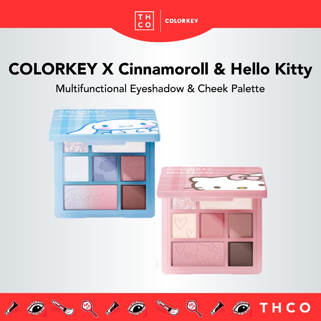 COLORKEY X Cinnamoroll / Hello Kitty Multifunctional Eyeshadow & Cheek ...