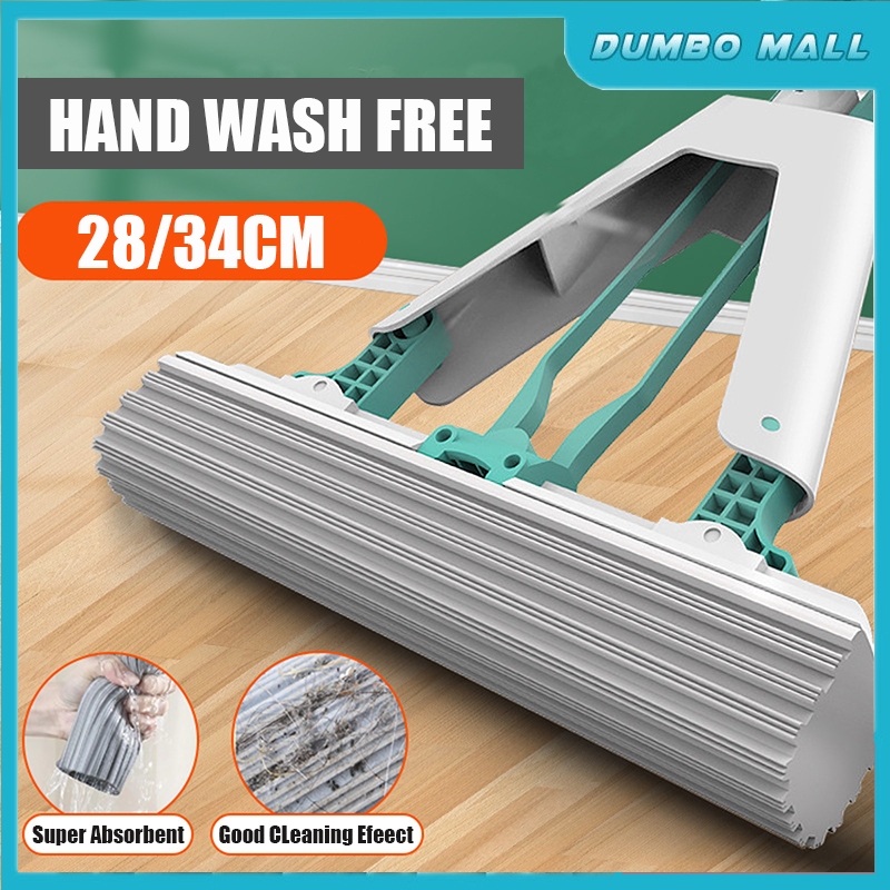 Sponge Mop Hand Wash Free Squeeze Mop Floor Cleaning Tool Toilet ...