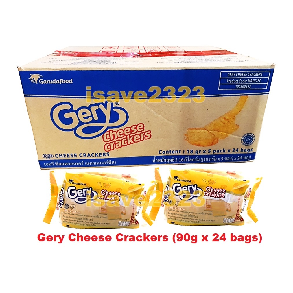Gery Cheese Crackers 90g X 24 Bags Shopee Singapore
