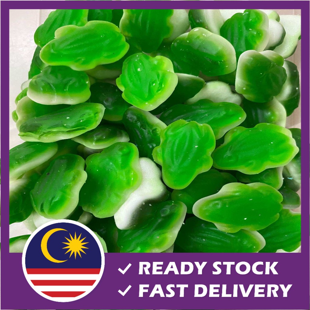 【SwtLife】Jellopy Green Frog(100G) Sweet Candy Halal Gummy Bebeto Haribo ...