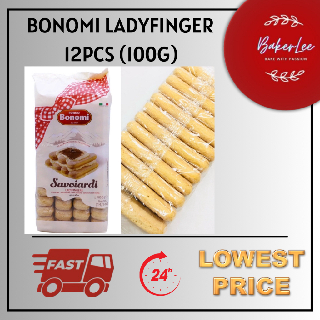 BONOMI LADY FINGER BISCUITS 12PCS (100G) 手指饼干 [TIRAMISU] | Shopee Singapore