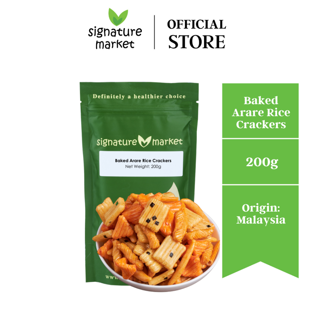 Signature Market Baked Arare Rice Crackers (200g) | Shopee Singapore