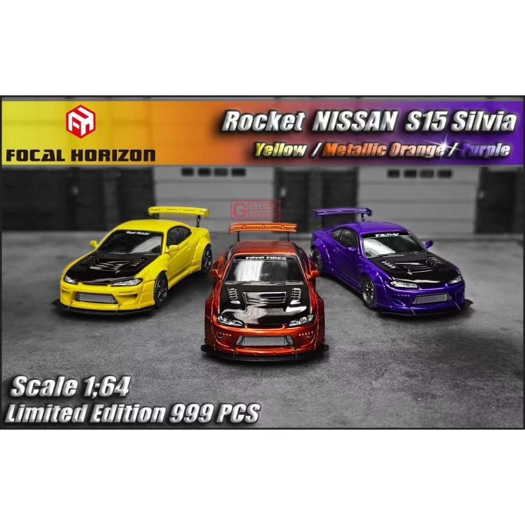 Focal Horizon 1/64 Nissan Silvia S15 GT Wing Pandem Rocket Bunny | Shopee Singapore