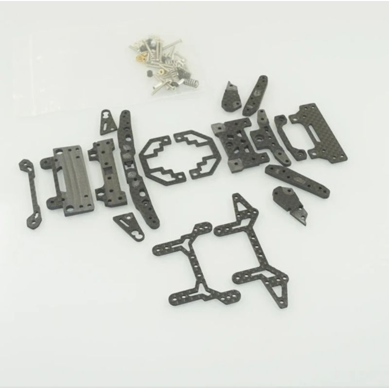 TAMIYA Imitation HG Carbon CNC Frp Set Front & Rear for MS Chassis ...