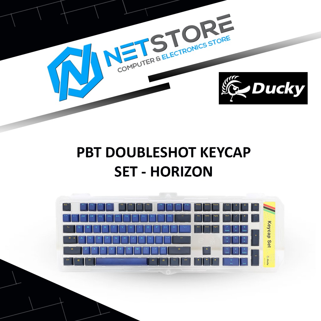 DUCKY PBT DOUBLESHOT KEYCAP SET - HORIZON - DKSA108-USPDBBZOH | Shopee Singapore