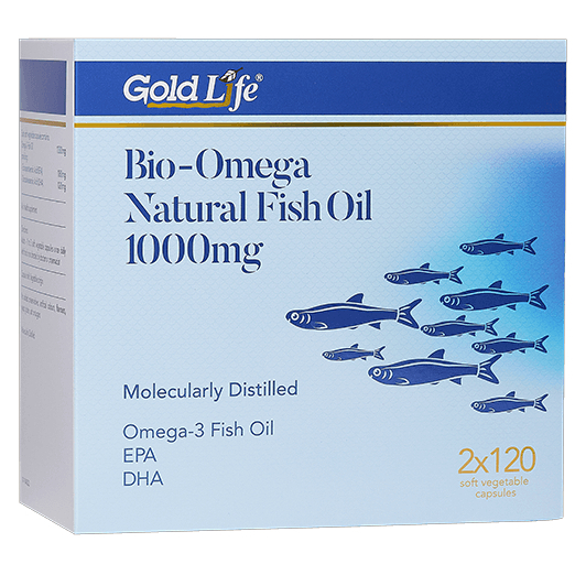 [EXP:08/2027] Gold Life Eurobio Bio-Omega Natural Fish Oil 1000mg (120 ...