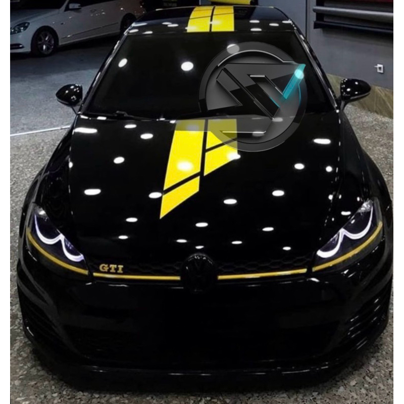 S1195 1set 3pcs Volkswagen Golf GTI Car Body Stripe Vinyl Decal Sticker ...