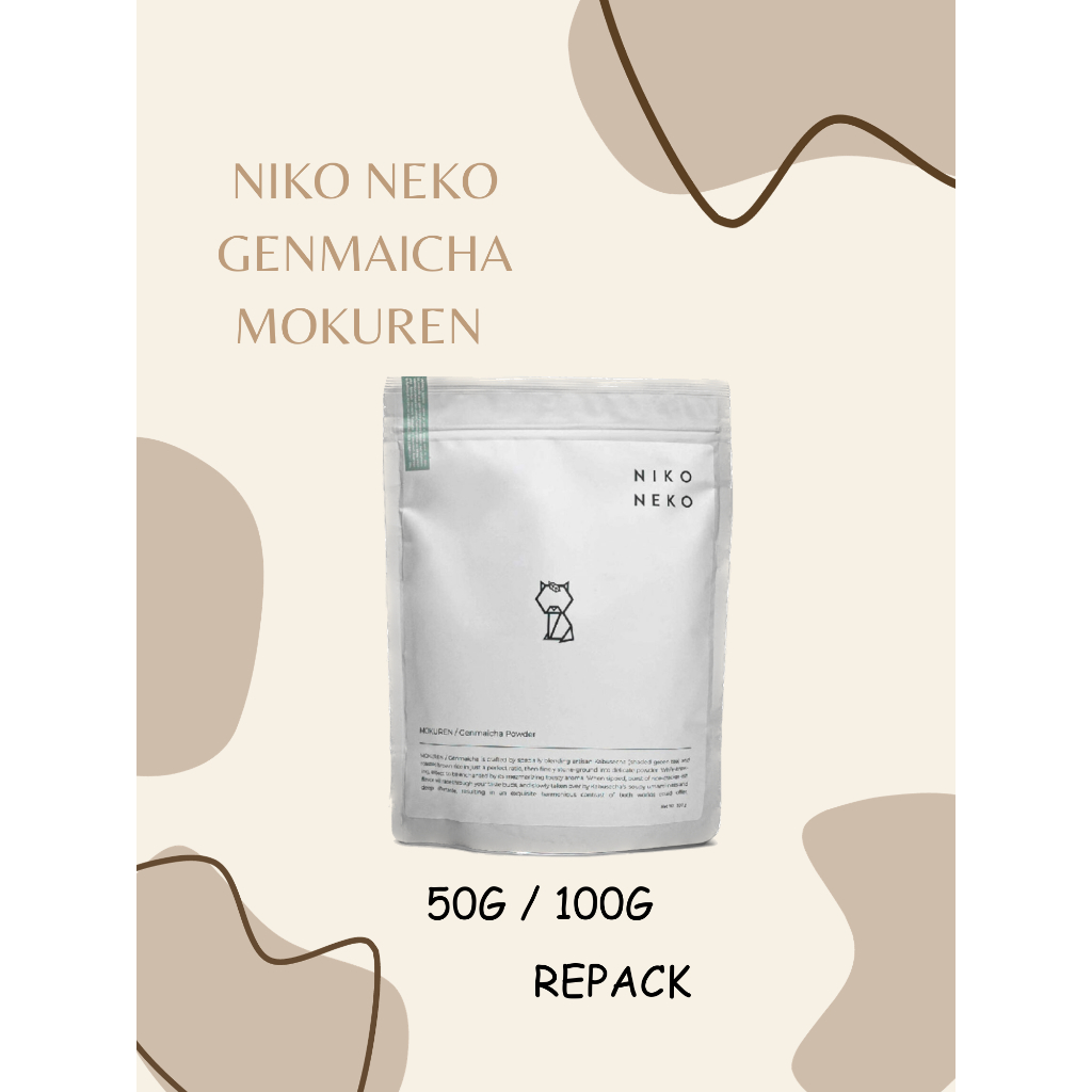Niko Neko - Mokuren /Genmaicha Powder (Halal Certified) | Shopee Singapore