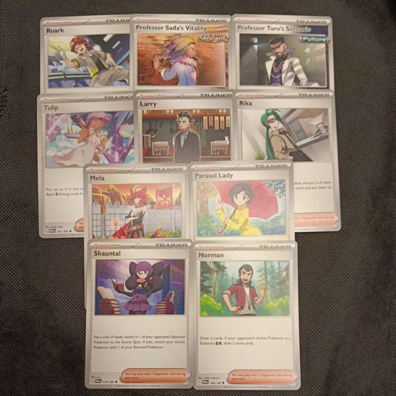 Pokemon Card TCG: Paradox Rift Trainer: Roark/ Professor Sada's ...