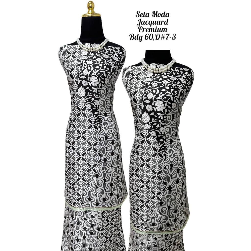 Kain Jacquard Silk Premium Seta Moda Bidang 60 Jacquard Batik | Shopee ...